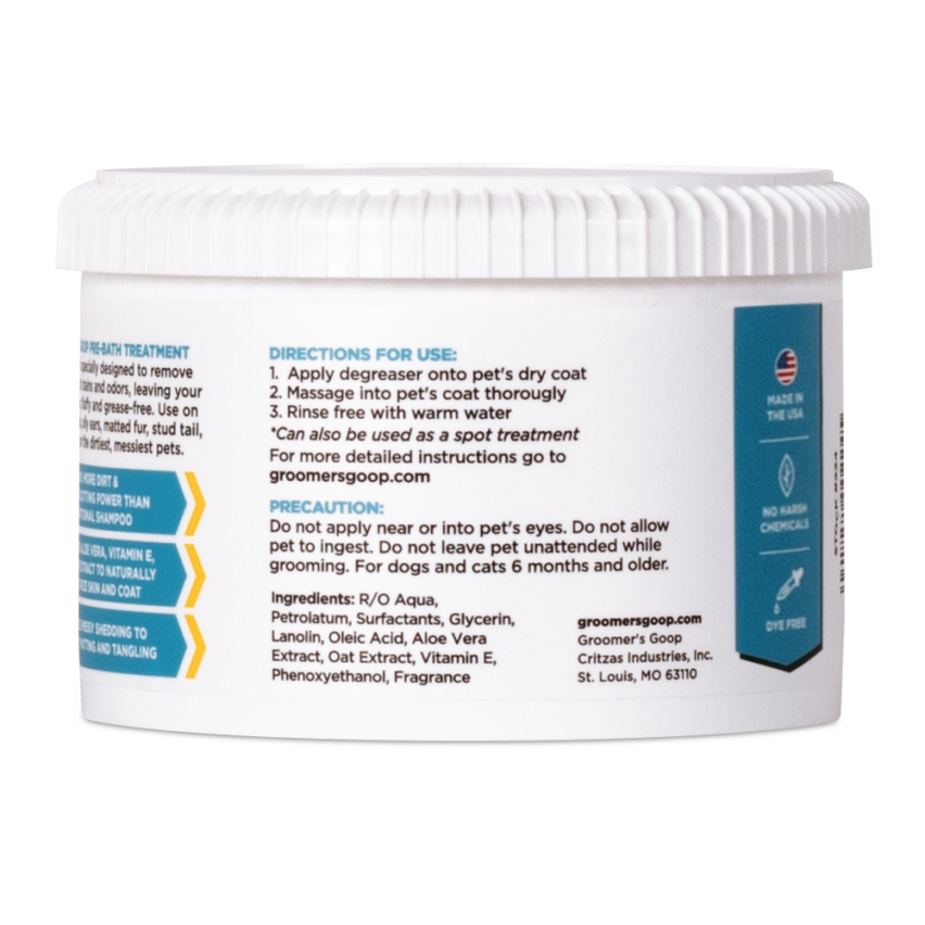Pre-Bath Treatment Degreasers 14oz, 28oz, 4.5lb – Groomer's Goop