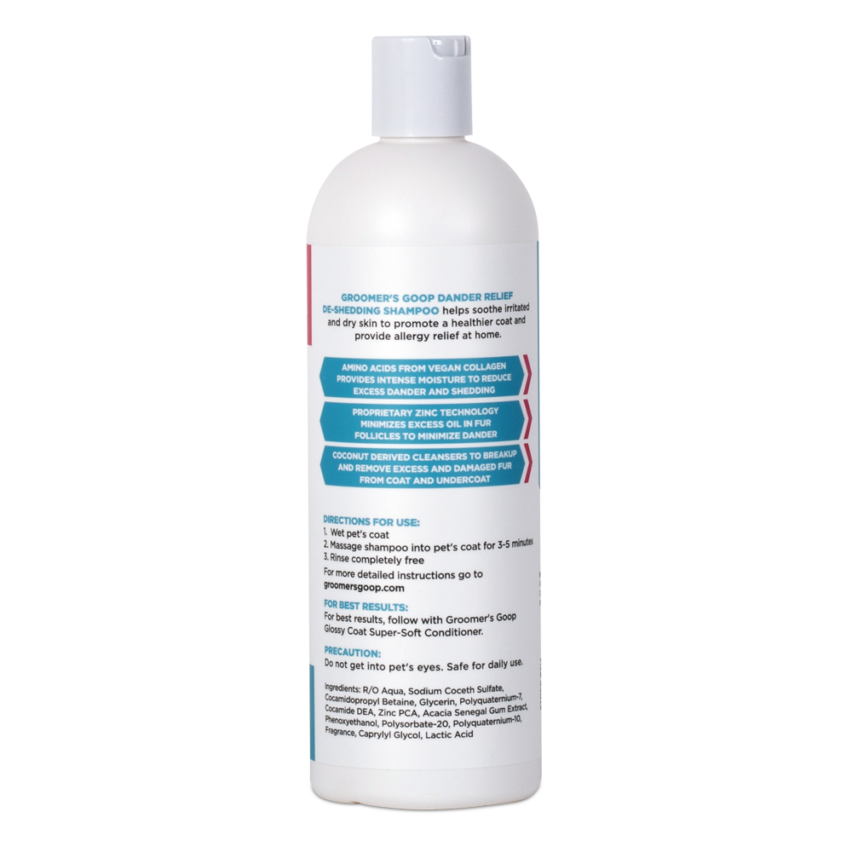 Dander Relief De-Shedding Shampoo 16oz – Groomer's Goop